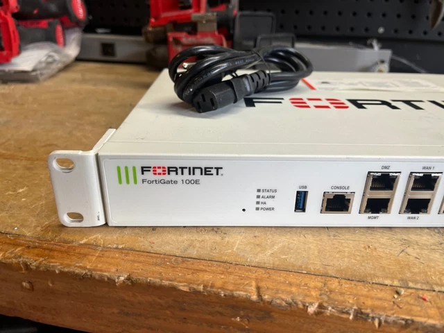 FORTINET FG-100E FORTIGATE Security Appliance Firewall w/ Power Cord ...