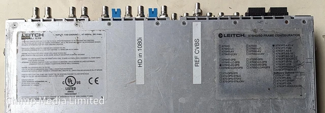 LEITCH X75HD-AV-2PS 1RU convertitore e sincronizzatore standard su/giù ...