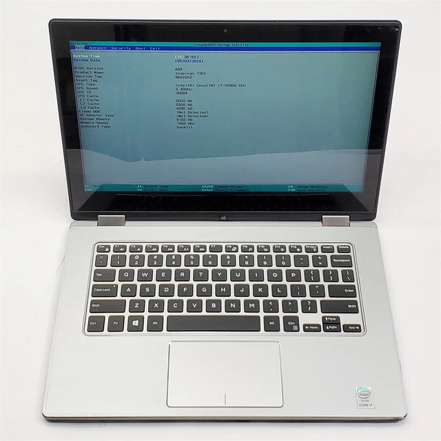 ORDINATEUR PORTABLE DELL Inspiron 7352 Intel i7 5500U 2,40 GHz 13,3 ...