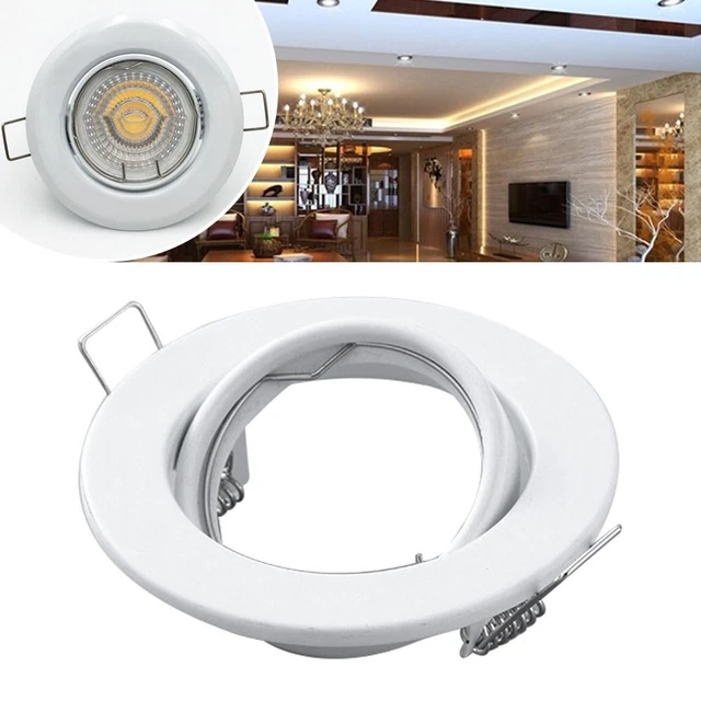 RECESSED CEILING 90MM Down Lamp Holder Lamp Bases Spot Downlight White ...