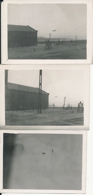 WWII 1940S US Air Base airplane small Photos #13-15 aircraft dual ...