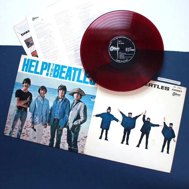 ORIGINAL 1965 RED Vinyl The Beatles Help Lp Gatefold Emi Odeon John ...