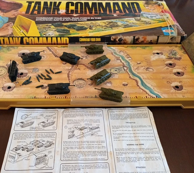 VINTAGE 1975 IDEAL TANK COMMAND STRATEGY BATTLE ACTION GAME With ...