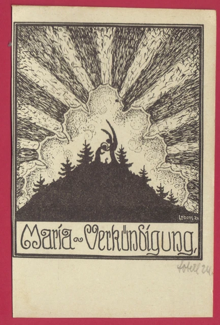 MARIA VERKÜNDIGUNG LOBERL.24 Original Unterschrift mit Bleistift Karl ...