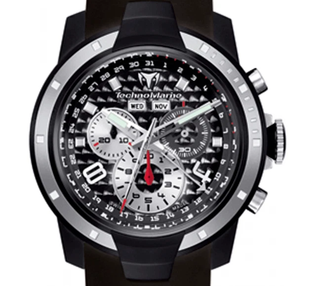 GENTS TECHNOMARINE UF6 Magnum Chronograph Watch Black 608001 - (586B) £ ...