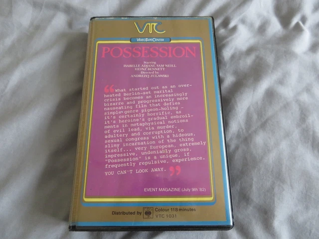 POSSESSION - VTC - (Pre-Cert Horror Vhs Video) £80.00 - PicClick UK