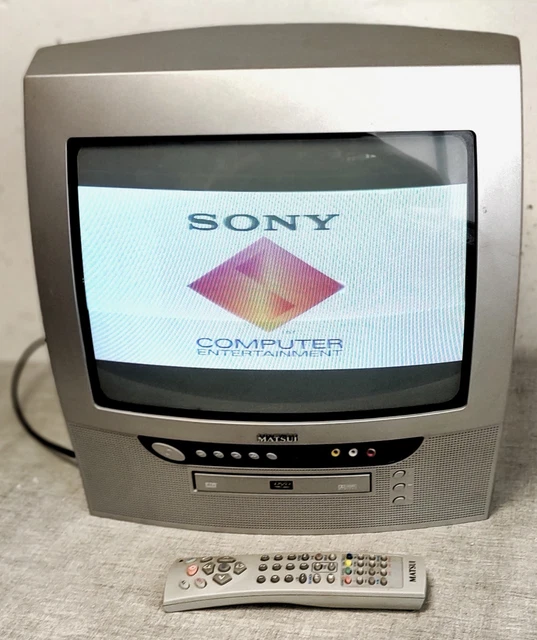 MATSUI 14& INCH CRT TV DVD Player Retro Gaming Television Monitor With ...