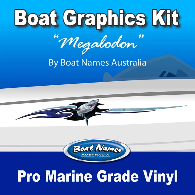 BOAT GRAPHICS KIT - Megalodon $280.00 - PicClick AU