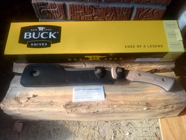 NIB BUCK KNIVES 108 Froe Compadre 🔥BOS 5160 USA Fixed Blade Machete ...