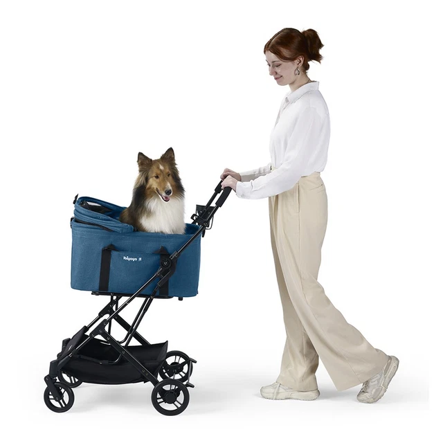 IBIYAYA TRAVOIS TRI-FOLD Pet Travel System (Nautical Blue) - XL $162.96 ...