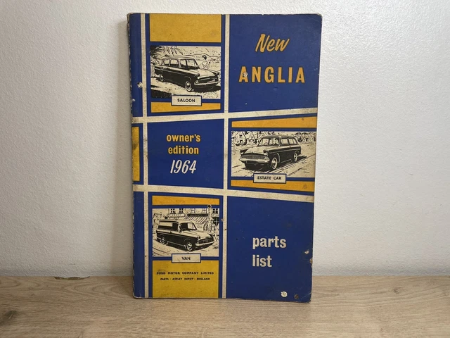 FACTORY PARTS LIST Ford Anglia 105E 123E Saloon estate Van £18.95 ...