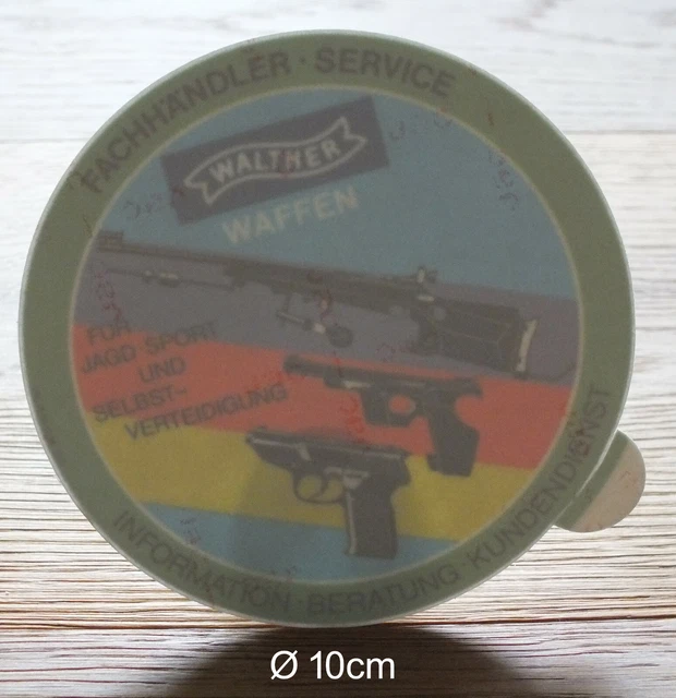 WALTHER SPORTS WEAPONS weapons back glass sticker sticker 80s 80s £10. ...