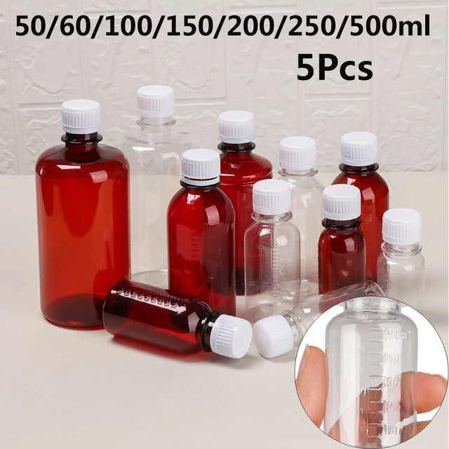 GRADUATION DISPENSER SHAMPOO Storage Vial Liquid Sample Container Empty ...