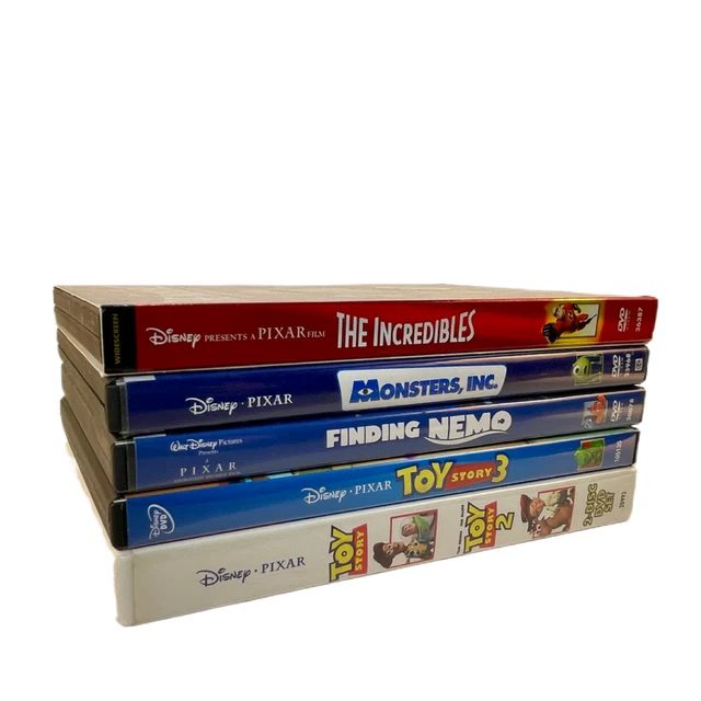 LOT OF 6 Disney Pixar DVD's Toy Story 1 2 3 Nemo Monsters Inc The Incredibles £22.37 - PicClick UK