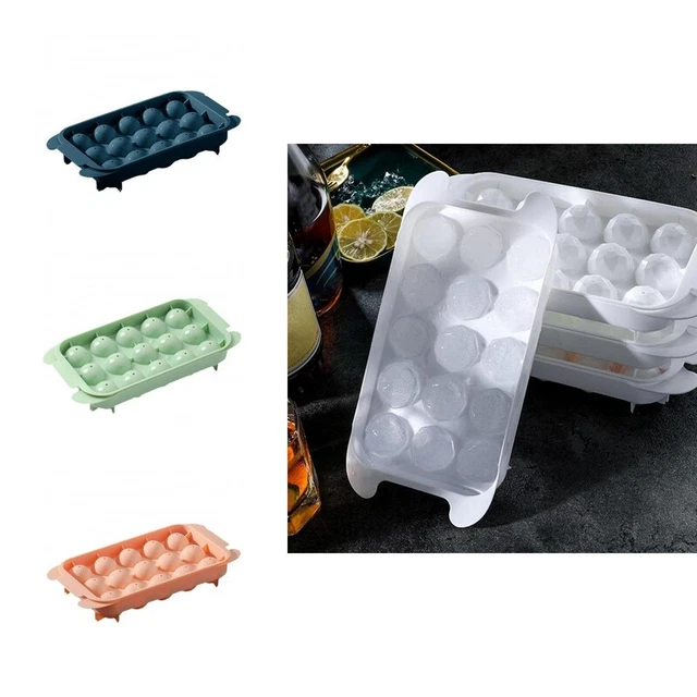 ICE MAKING MOLD Stackable Non-stick 15 Cavity DIY Ice Cube Mold ...