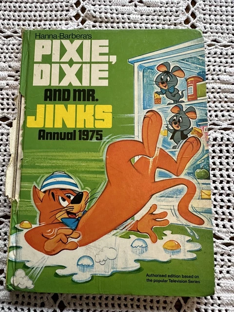 PIXIE DIXIE & Mr Jinks Annual 1975 Vintage Hardback Book Hanna Barbera £8.00 - PicClick UK