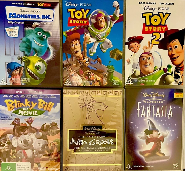 DISNEY MOVIES DVD Bundle Lot Kids-Family|R4|Toy Story| Monsters Inc ...