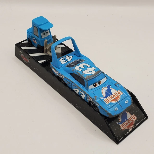 DISNEY CARS PIT Crew Launchers The King Pixar Blue Car Spoiler £21.00 ...