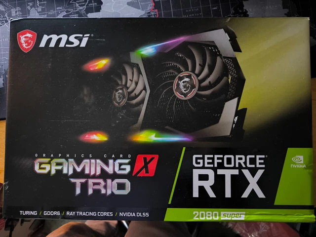 MSI NVIDIA GEFORCE RTX 2080 SUPER GAMING X TRIO 8GB GDDR6 Graphics Card ...