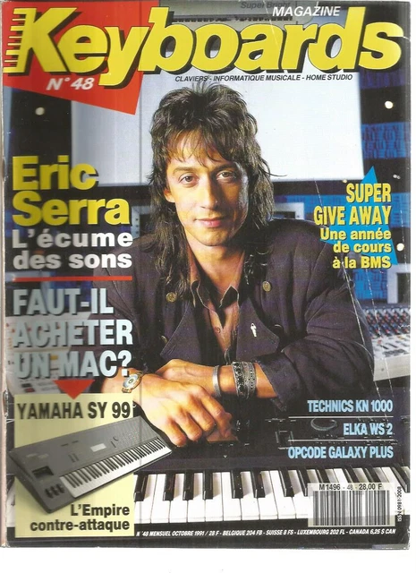 KEYBOARDS N°48 XYMOX Eric Serra / Yamaha Sy 99 / Technics Kn 1000 ...