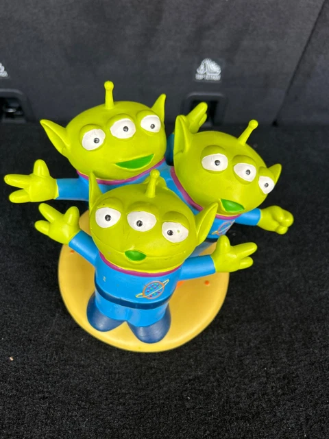 TOY STORY DISNEY Pixar Green Aliens PVC Coin Bank 6x6" Peachtree ...