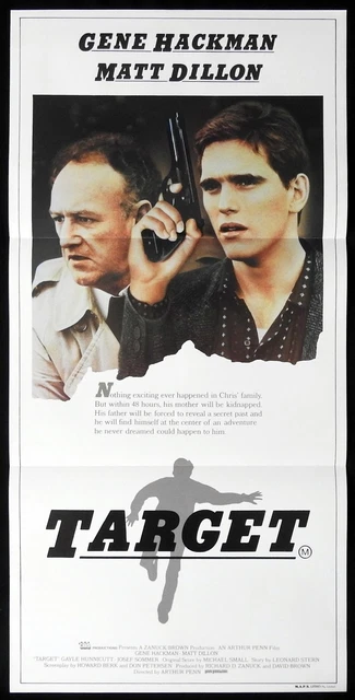 TARGET ORIGINAL DAYBILL Movie Poster Gene Hackman Matt Dillon Gayle ...