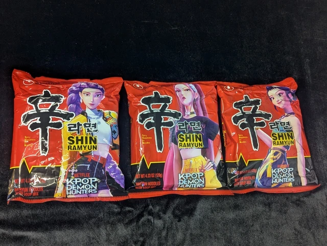RARE SET KPOP Demon Hunters SHIN Ramyun Ramen Huntrix Rumi Zoey Mira ...