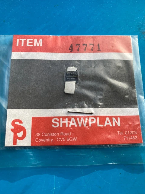 NEW SHAWPLAN NAME PLATES For BR CLASS 47 771 47771 HEATON TRAINCARE ...