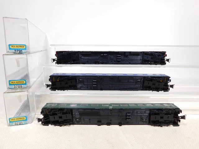 TRIX H0 3X Car Without Wheel Sets 3781 3789 DB 3791 Buffet Car DSG Box ...