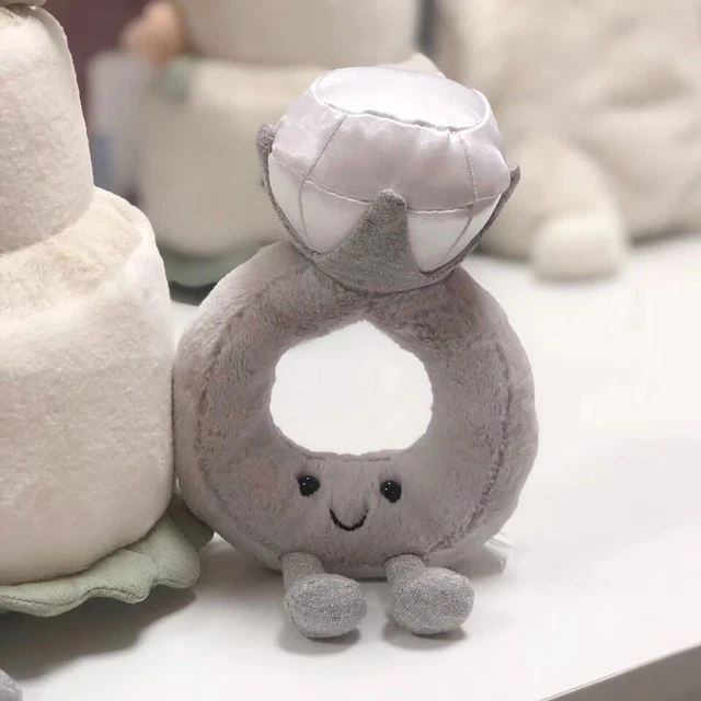 UK BIG DIAMOND Ring Soft Plush Toy Cute Stuffed Animal For Valentine's ...