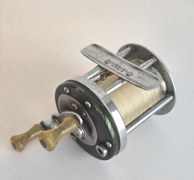 VINTAGE SHAKESPEARE MARHOFF 1964 Model GK Nickel Silver Casting Reel ...
