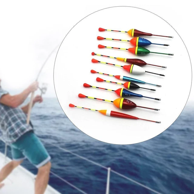 10X FISHING FLOAT Set Buoy Bobber Vertical Buoy Fish Floats Fishing ...
