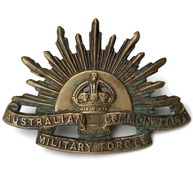 WW1 AUSTRALIAN ARMY Division Commonwealth Military Forces Cap Badge ...