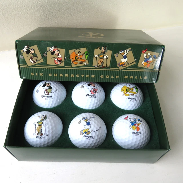RARE VINTAGE BOXED 6 x Disney Characters Golf Balls - Mickey Mouse ...