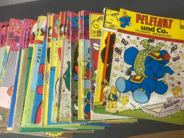 BSV: 35 X KINDER COMICS (Pelefant, Casper, Fox + Flax, Calimero ...