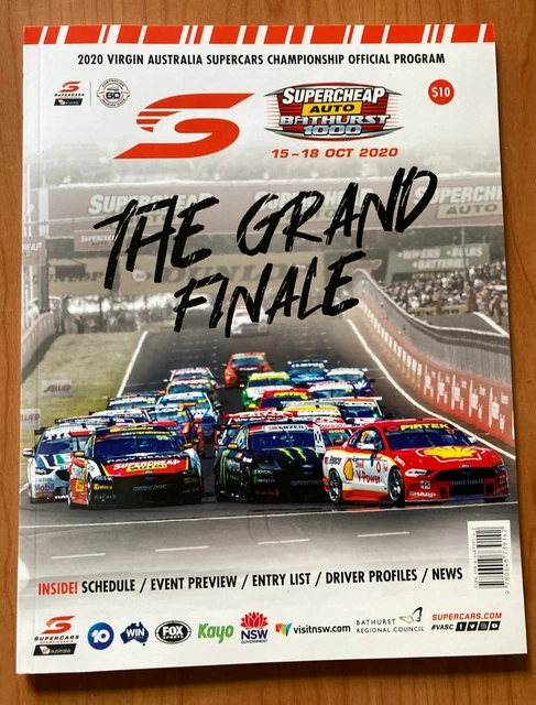 2020 BATHURST 1000 Supercars Championship Official Program $15.00 ...