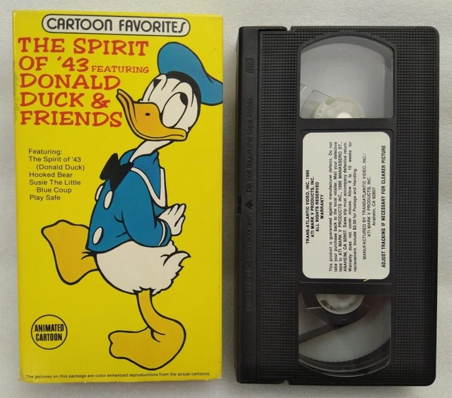 VHS CARTOON FAVORITES - The Spirit Of '43 Donald Duck and Friends Trans ...
