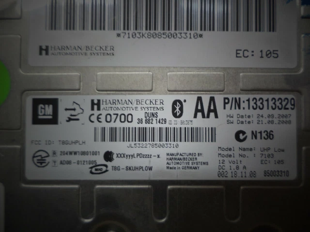 VAUXHALL INSIGNIA MK1 SRI Bluetooth Module Interface Control Unit GM ...