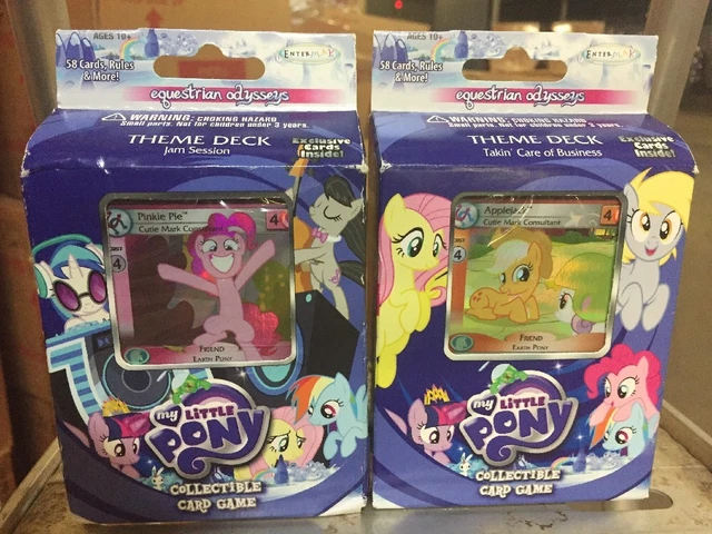 MY LITTLE PONY Equestrian Odyssey Set Of Both Theme Decks For Card Game ...