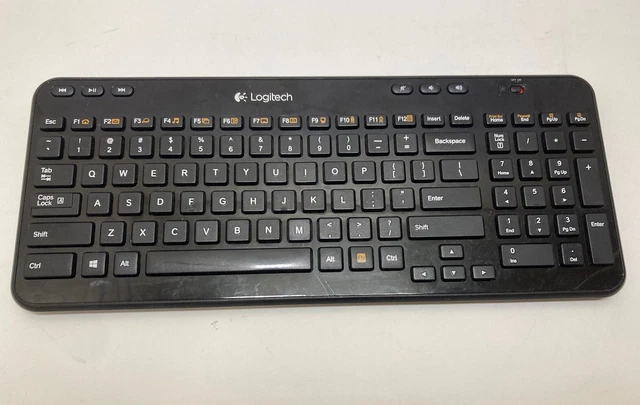 LOGITECH K360 COMPACTTHIN Wireless Keyboard NO BATTERY COVER 920-004088 ...
