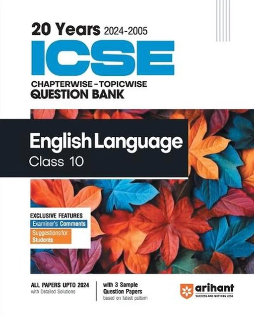 ICSE CHAPTER WISE English Language Paper 1 Class 10 (EditionVI) by Subhash Kumar $100.96 ...