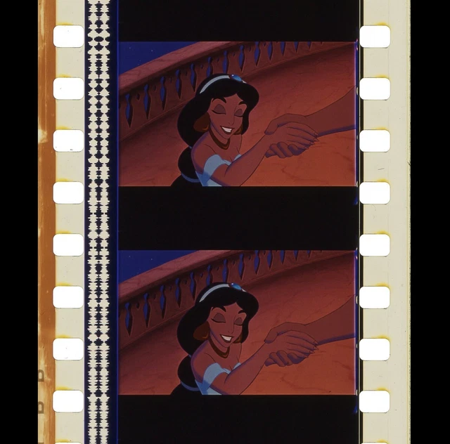 ALADDIN (1992) - Jasmine takes Aladdin's hand - 35mm 5 Cell Film Strip ...