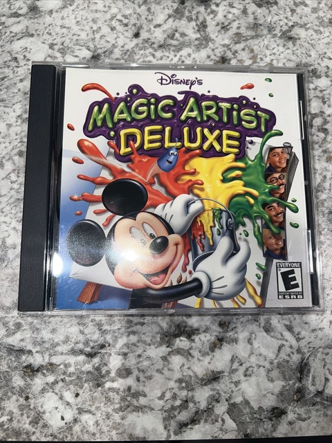 DISNEY’S MAGIC ARTIST Deluxe PC Interactive Game Program 2001 Drawing ...