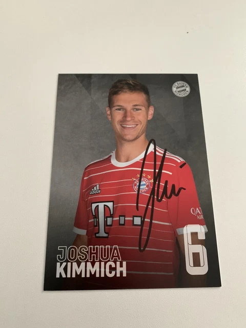 AUTOGRAMMKARTE VON JOSHUA Kimmich FC Bayern München 2022/2023 22/23 £2. ...