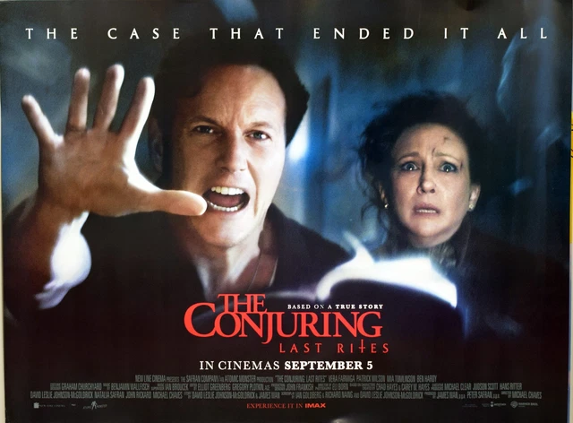 THE CONJURING LAST Rites UK Quad Movie Poster £12.92 - PicClick UK