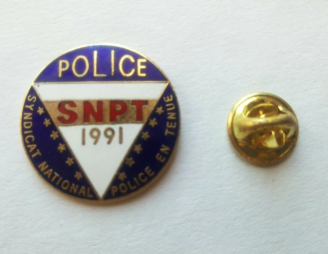 PIN'S SNPT 1991 Police Syndicat national des policiers en tenue Pins ...