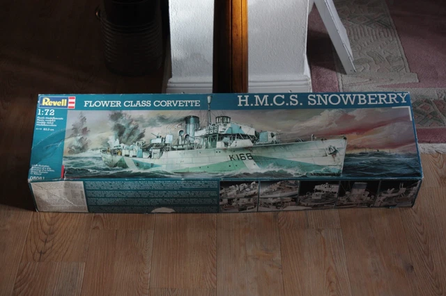 HMCS SNOWBERRY FLOWER Class Corvette Revell 1:72 Kit, New 85cm £165.77 ...