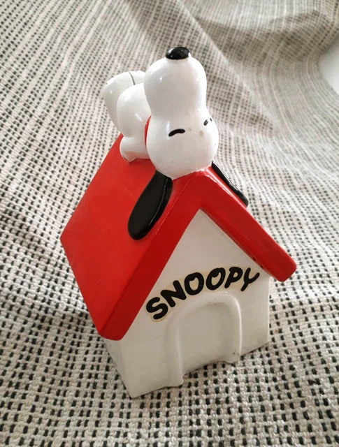 VINTAGE ICONIC COLLECTABLE SNOOPY Money Box 1970 Bristol & West VGC ...