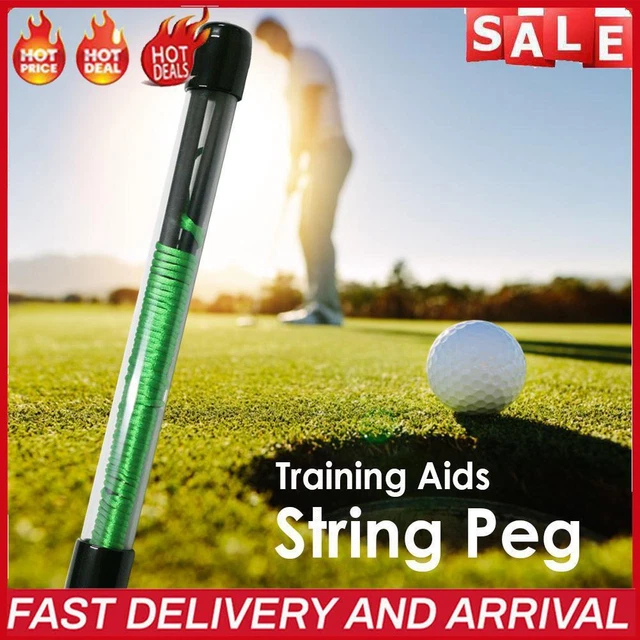 GOLF ALIGNMENT RODS Fiberglass Swing Putting String Pegs Training AIDS ...