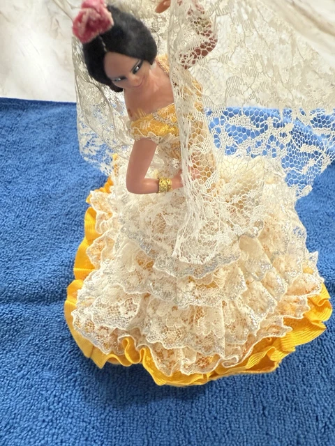 MARIN CHICLANA VINTAGE Flamenco Dancer Doll Traditional Mexican Folk ...